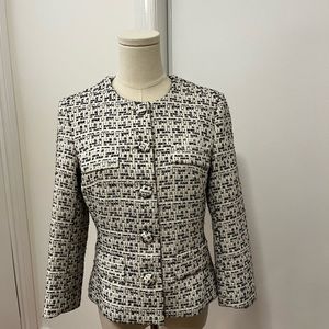 La Femme | Jackets & Coats | Sandra Angelozzi Blazer Small White Black ...